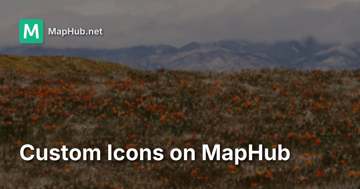 Custom Icons on MapHub