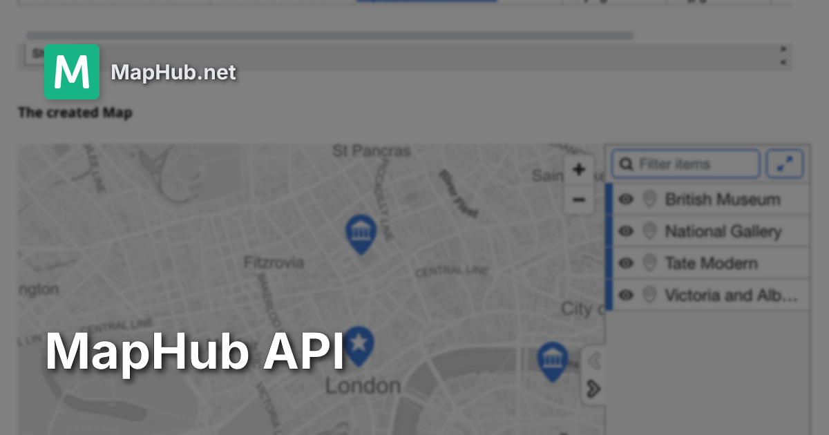 MapHub API